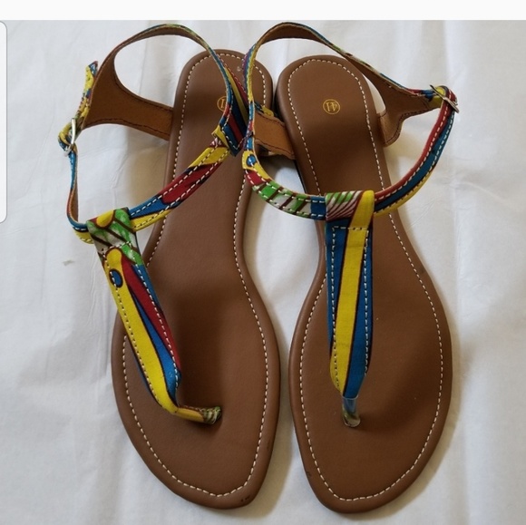 Shoes | Beautiful African Print Sandals | Poshmark